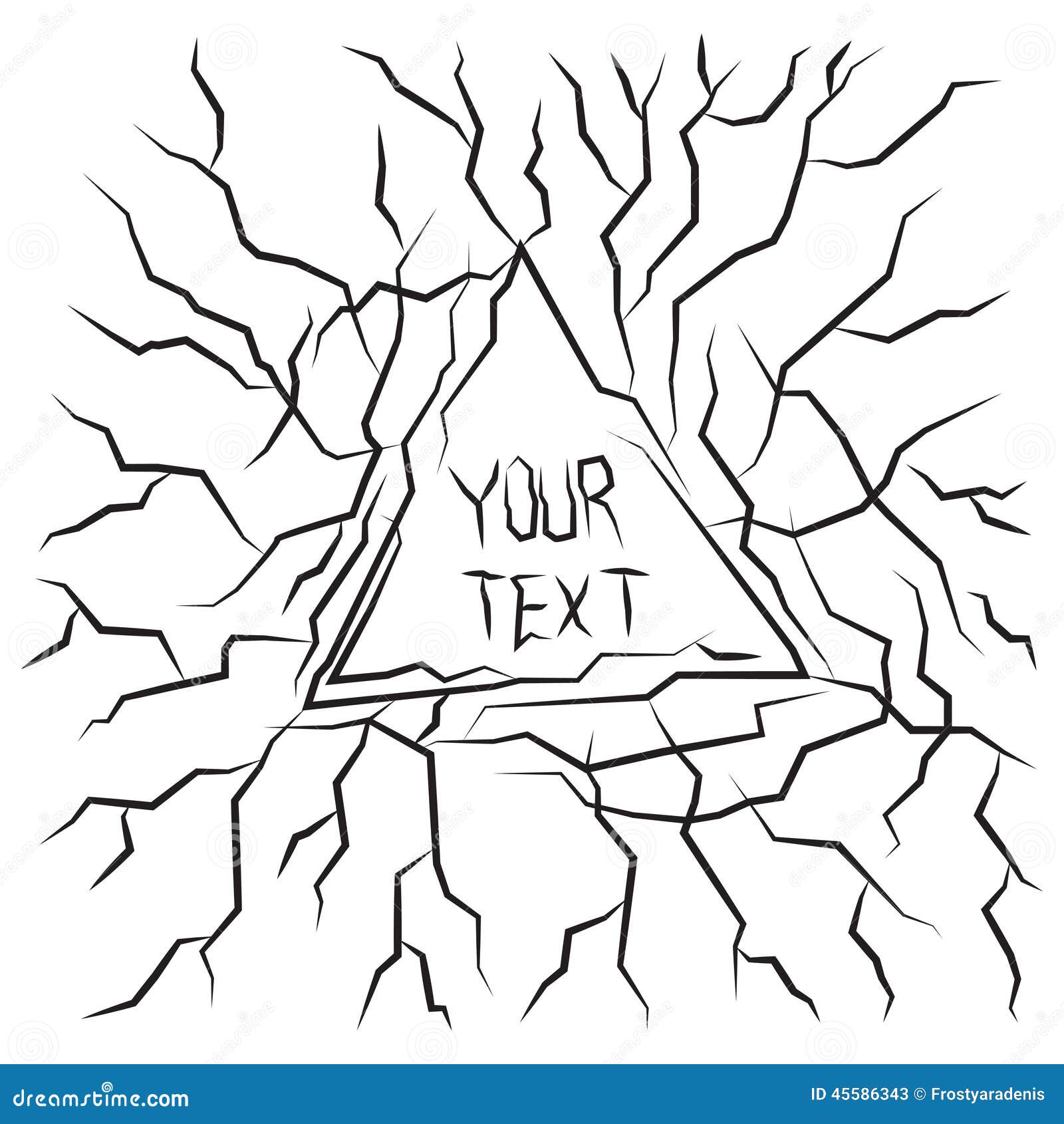 Cracks Triangle Stock Illustrations – 208 Cracks Triangle Stock ...