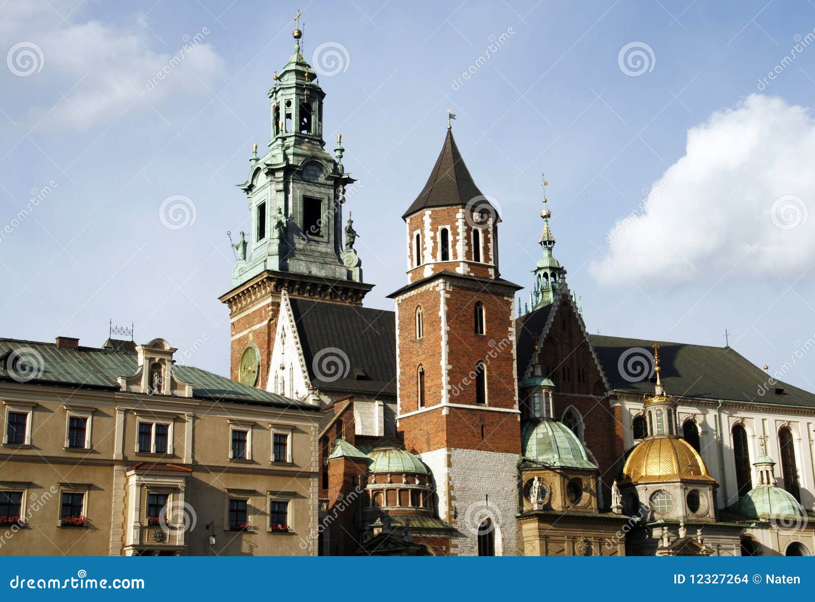 Cracow stock photo. Image of wawel, tower, polish, krakow - 12327264