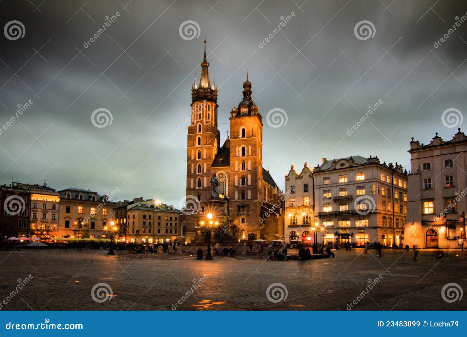 Cracow (Krakow) in Poland editorial stock image. Image of towers - 23483099