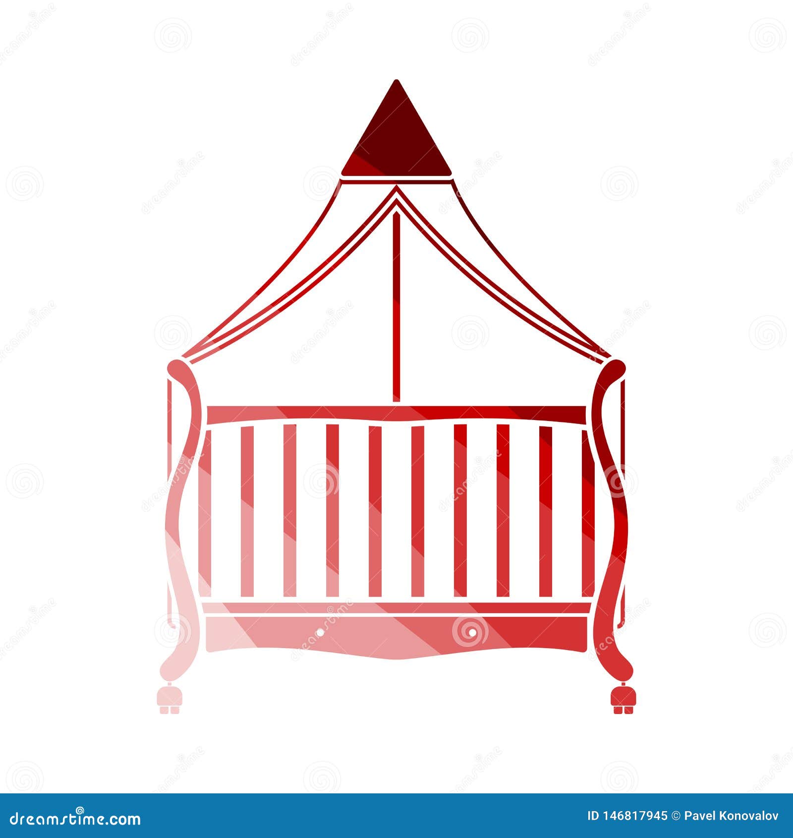 Cradle Icon stock vector. Illustration of deluxe, baby - 146817945