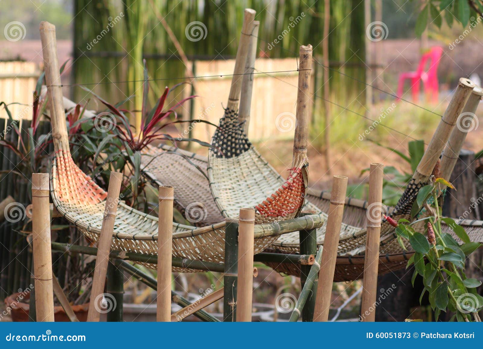 Cradle stock image. Image of rendered, bamboo, cradle - 60051873
