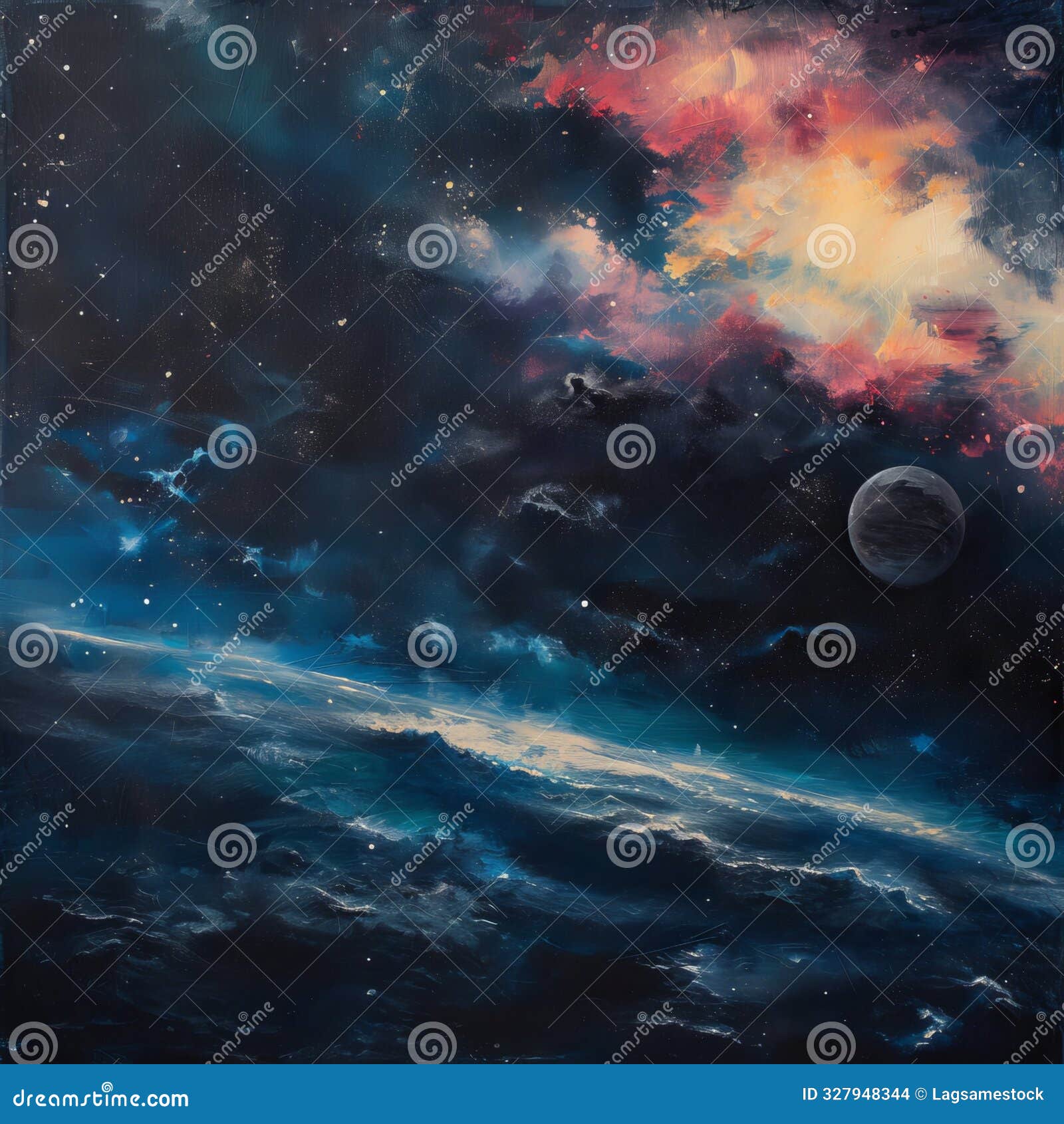 Craft an Artistic Portrayal of the Empty Expanse that Separates ...