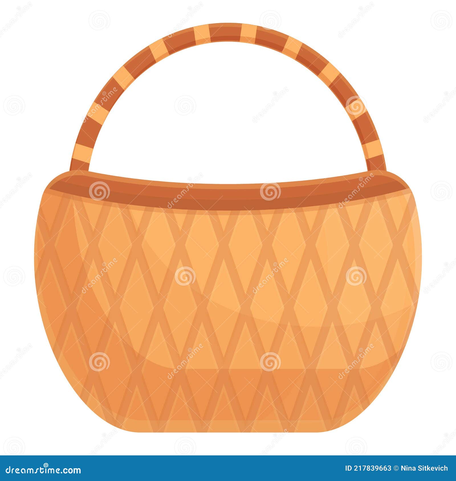 Craft Basket Icon, Cartoon and Flat Style Stock Vector - Illustration ...