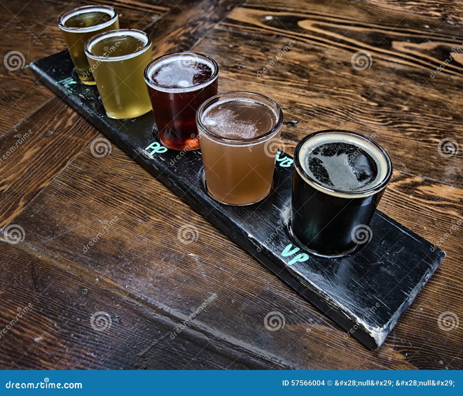 Craft Beer Flight stock photo. Image of wheat, brewery - 57566004