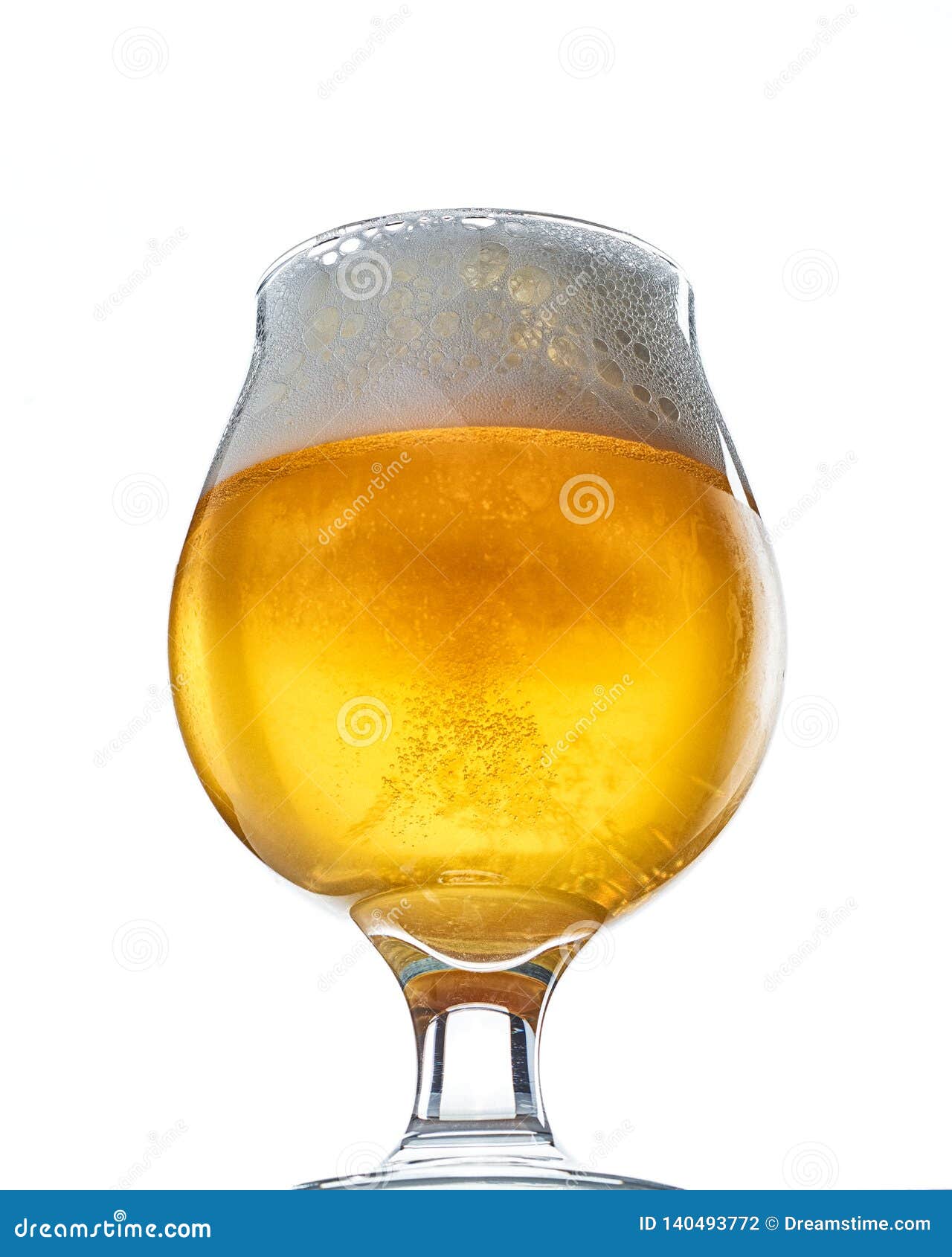 Craft Beer Goblet on White stock photo. Image of goblet - 140493772