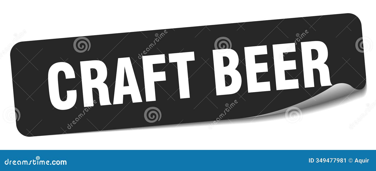 Craft Beer Sticker. Craft Beer Label Stock Vector - Illustration of ...