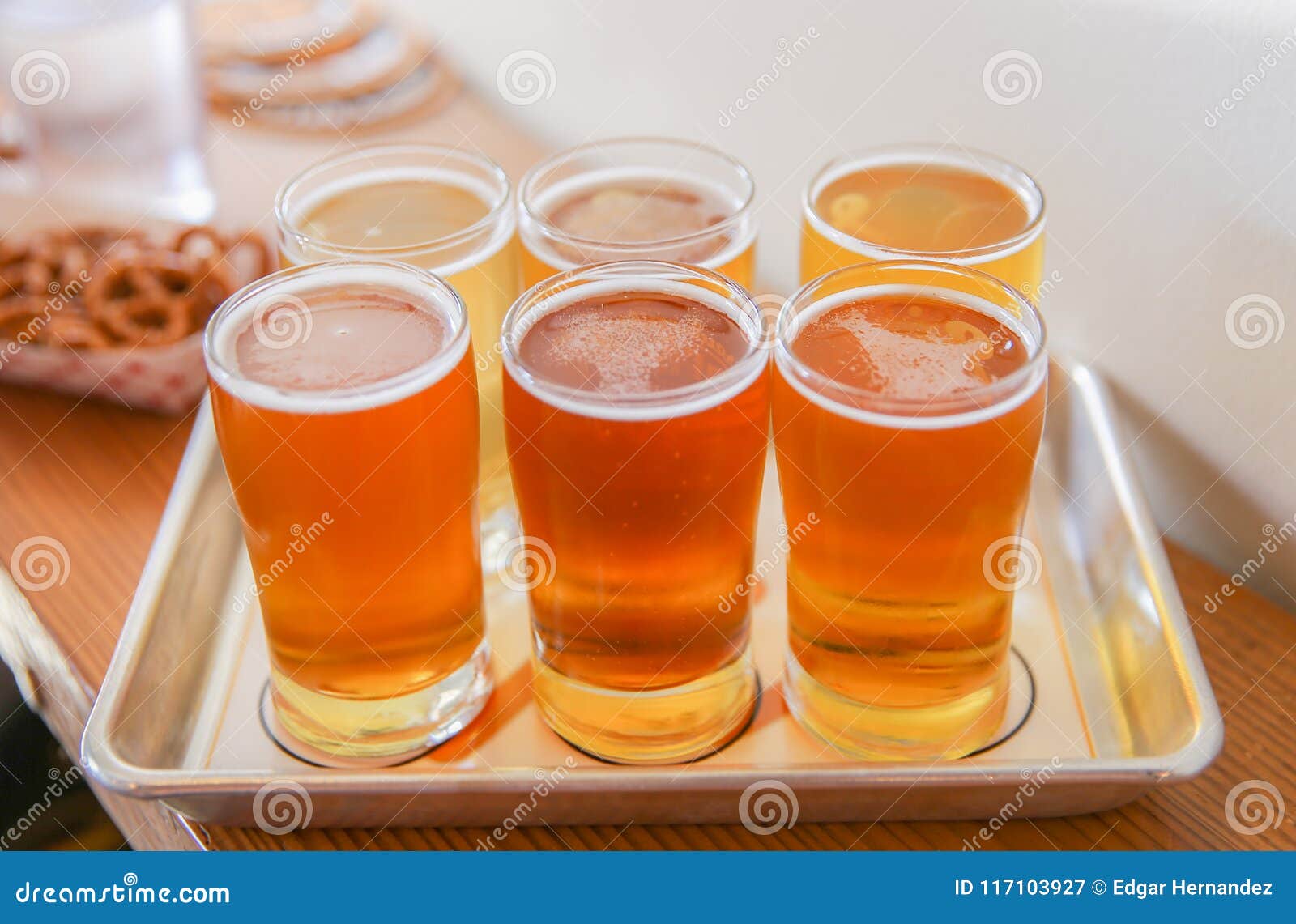 Craft Beer Tasting Flight stock image. Image of beverage - 117103927