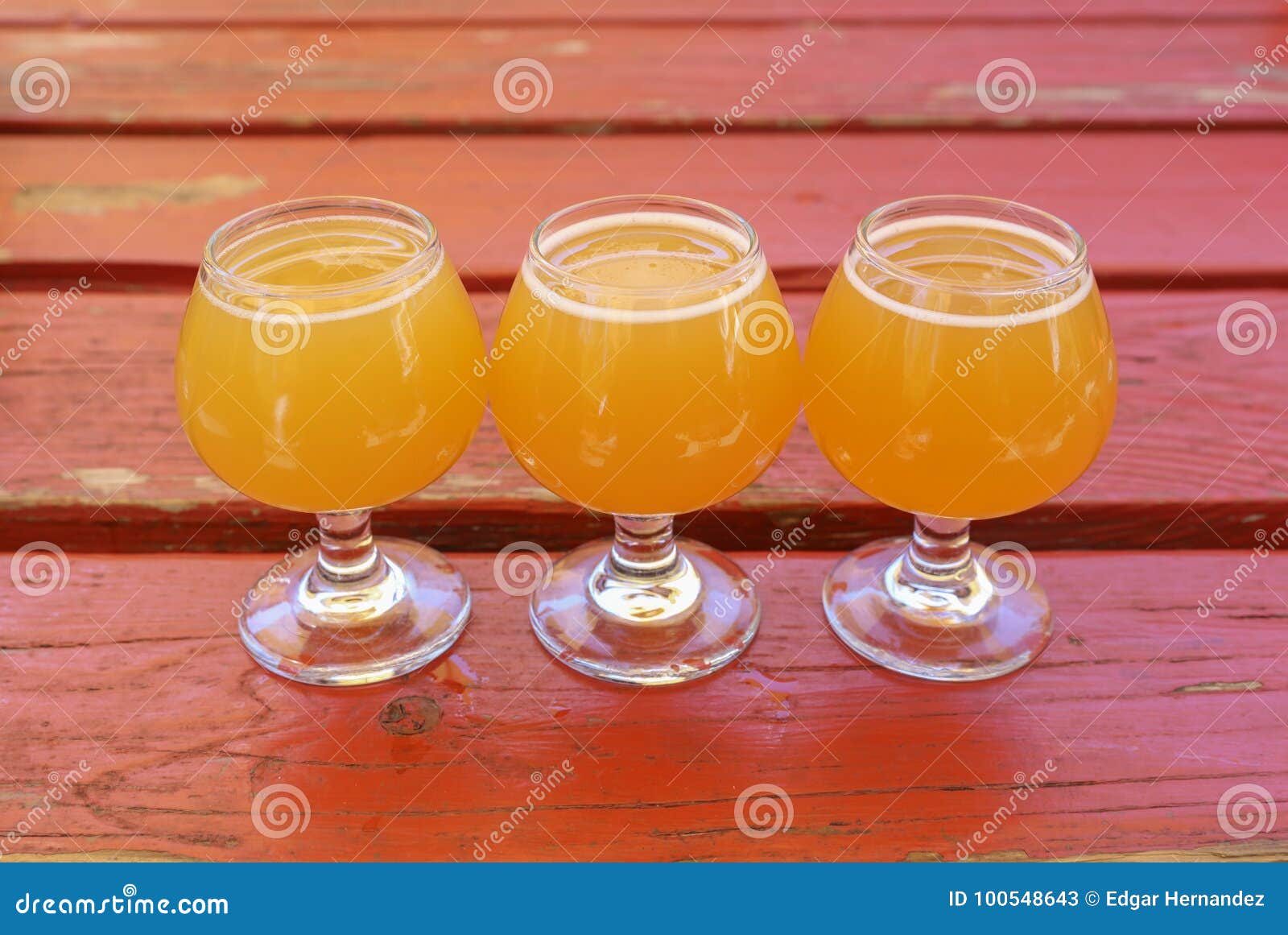 Craft Beer Tasting Flight stock image. Image of celebration - 100548643