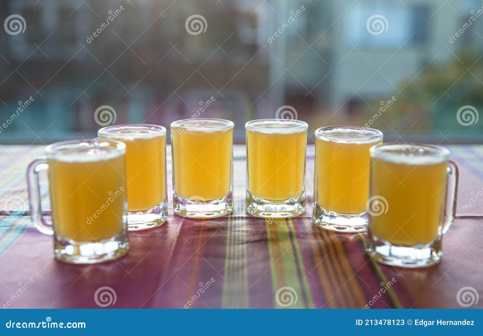 Craft Beer Tasting Flight Sample Stock Image - Image of bier, celebrate ...