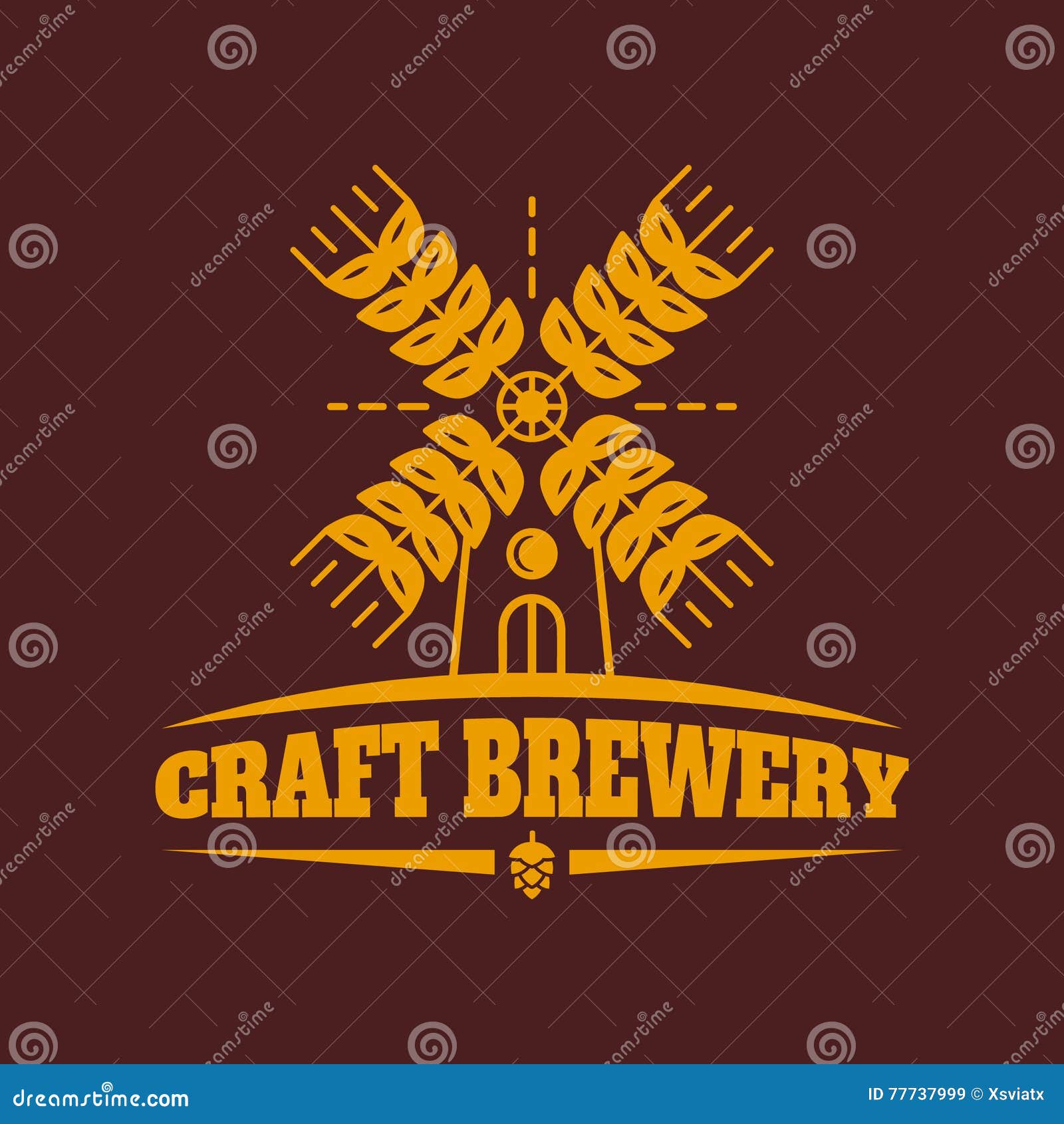 Brewery Vector Round Emblem Badge Stamp | CartoonDealer.com #269217634