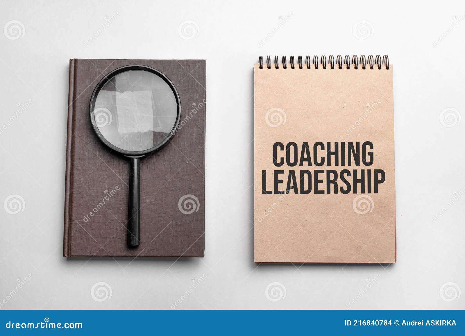 Craft Colour Notepad with Text Coaching Leadership. Notepad with ...