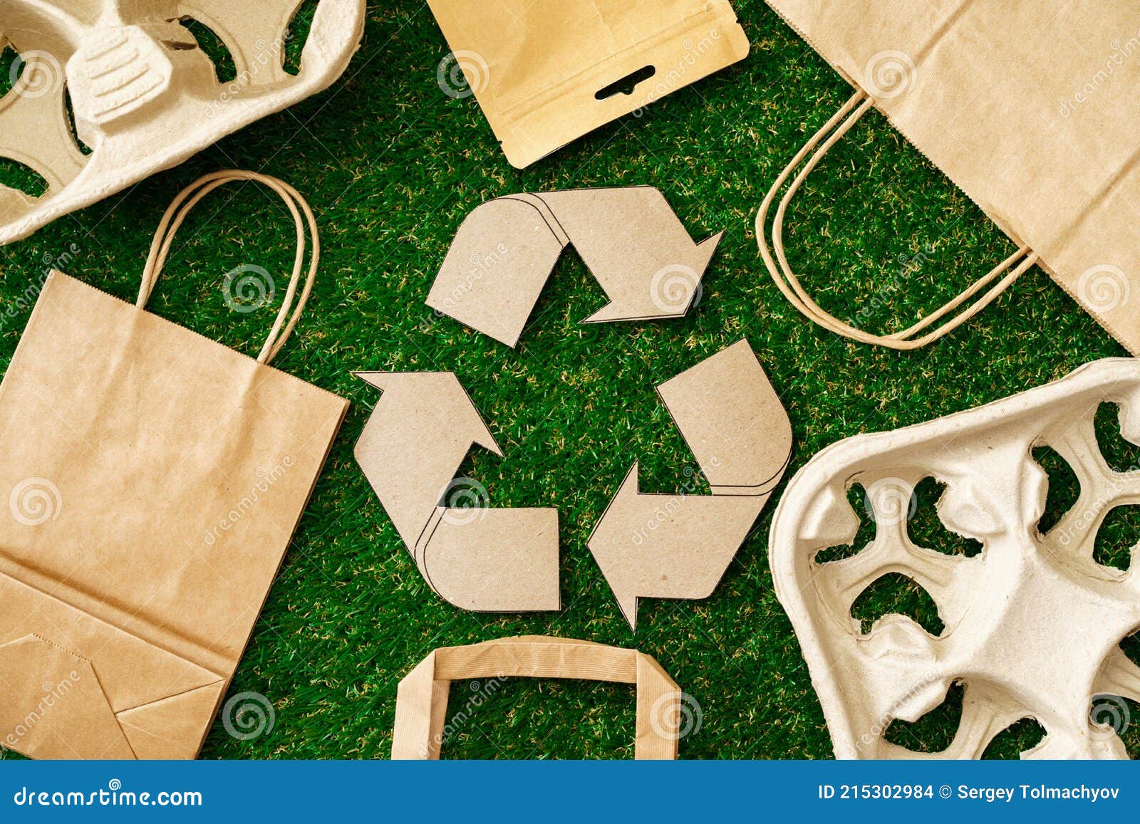 Craft Paper Eco Bag, Eco-friendly Concept of Consumption Stock Photo ...