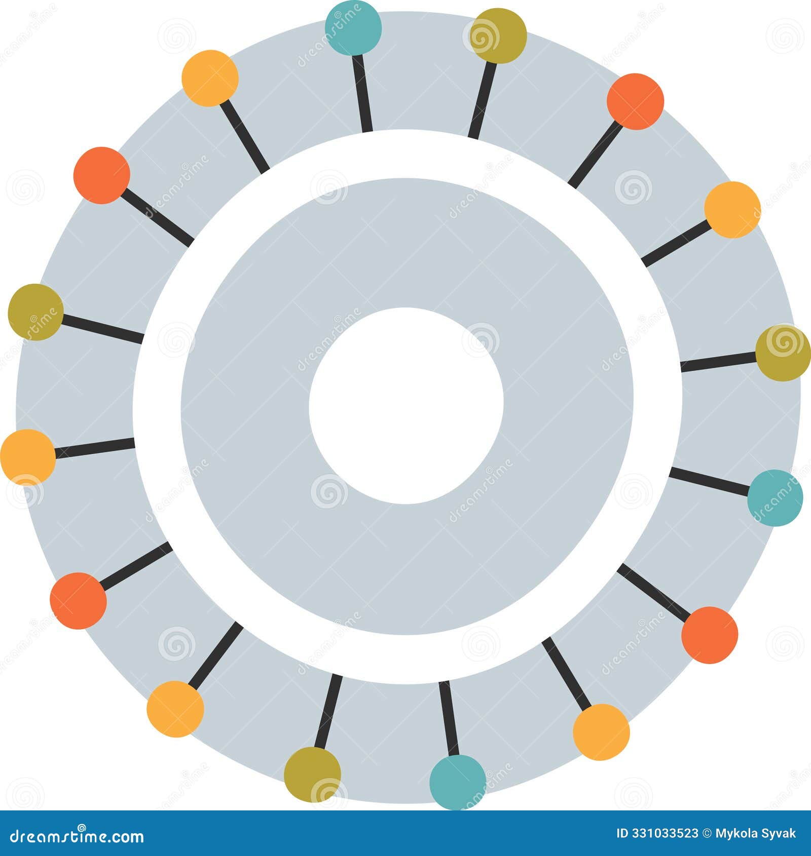 Craft Pin Wheel stock illustration. Illustration of hobby - 331033523