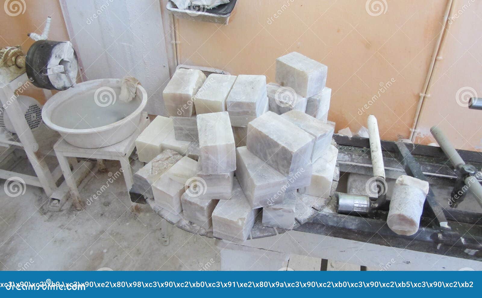 Craft production of soap stock photo. Image of finished - 97859082