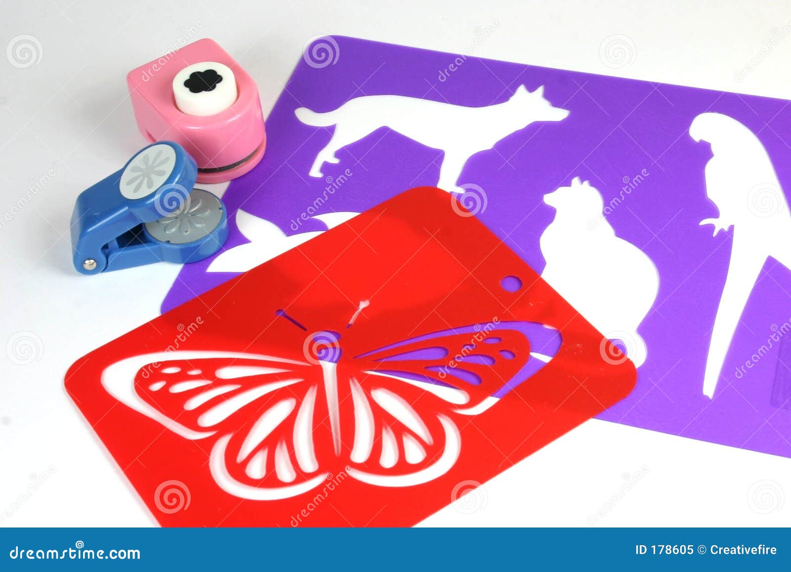 Craft Stencils stock image. Image of scrapbooking, supplies - 178605