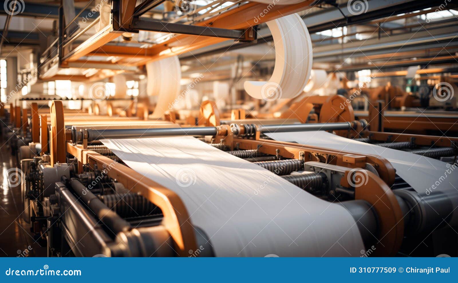 Craft Textile Industry Spool Material Factory Stock Image - Image of ...