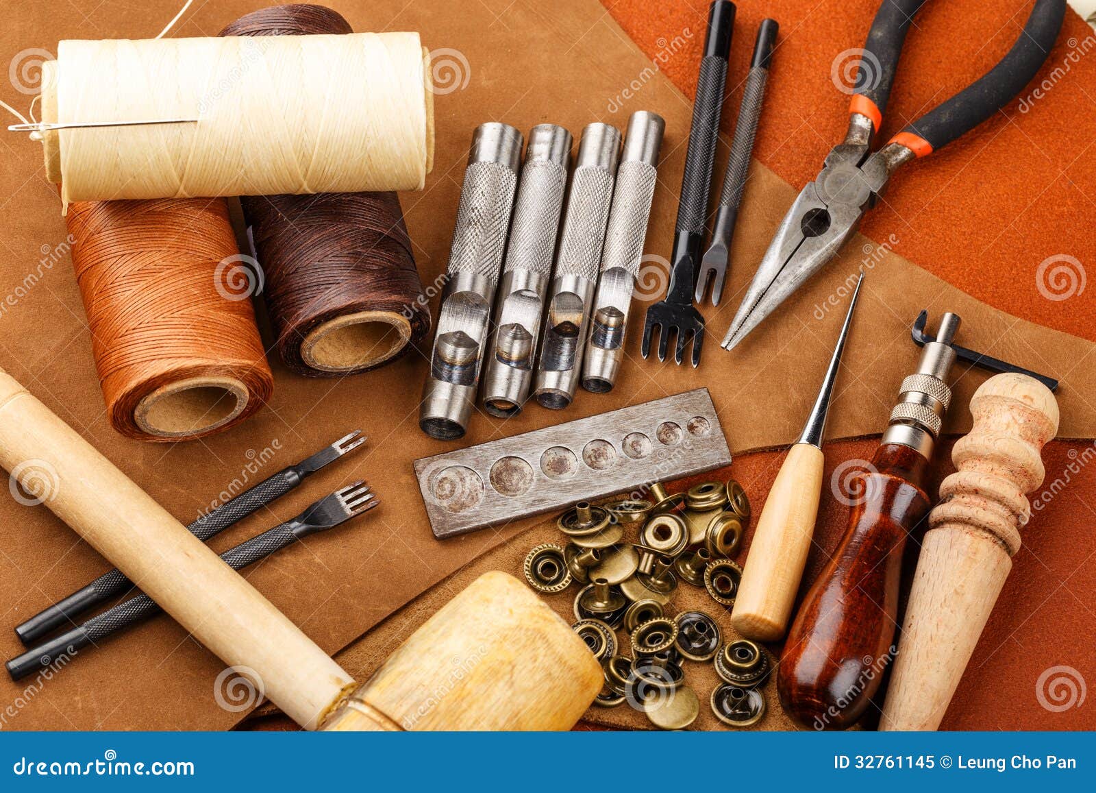 Craft tool for leather stock image. Image of manufacturing - 32761145
