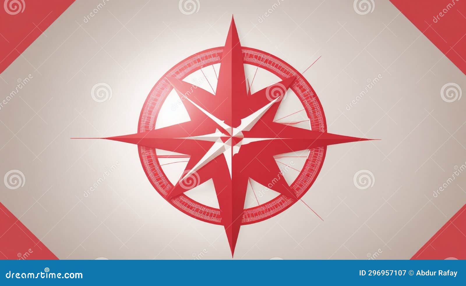 Craft a Vector Graphic of a White and Red Compass Pointing Towards Love ...