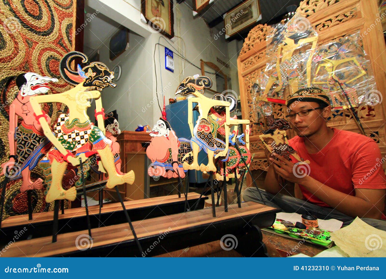 Craft Wayang Puppets editorial image. Image of ornaments - 41232310