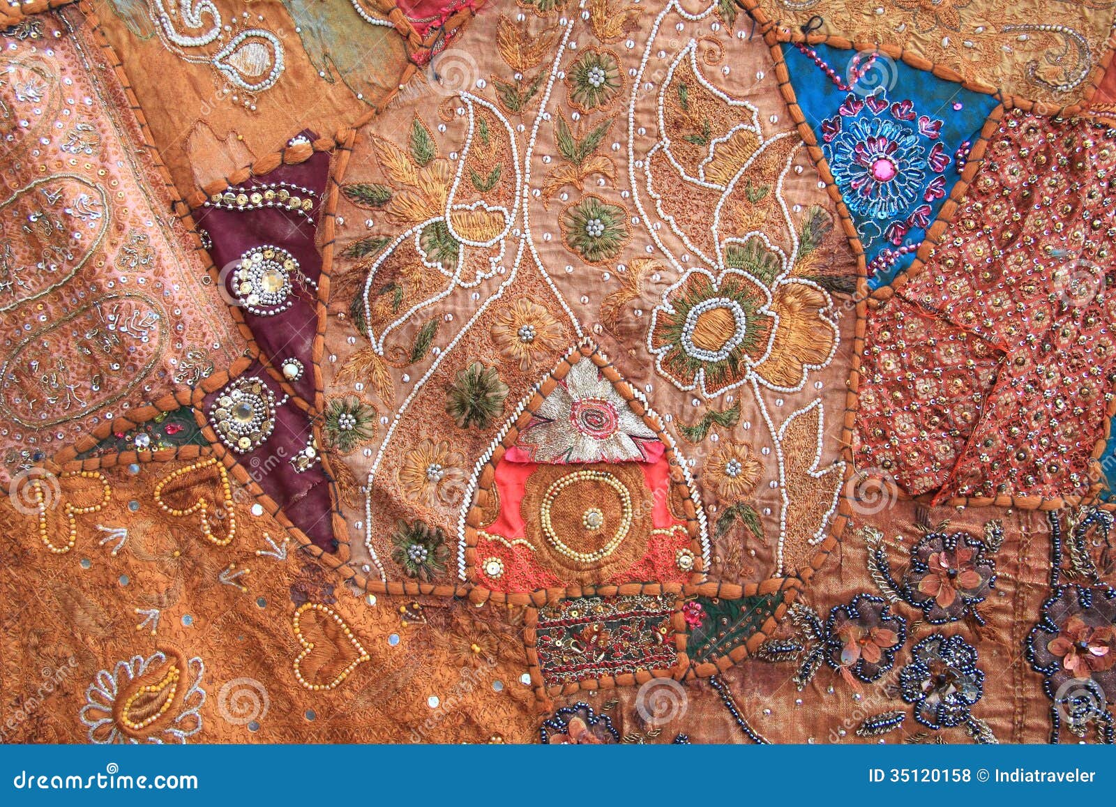 Crafted Fabric from Nepal. stock photo. Image of design - 35120158