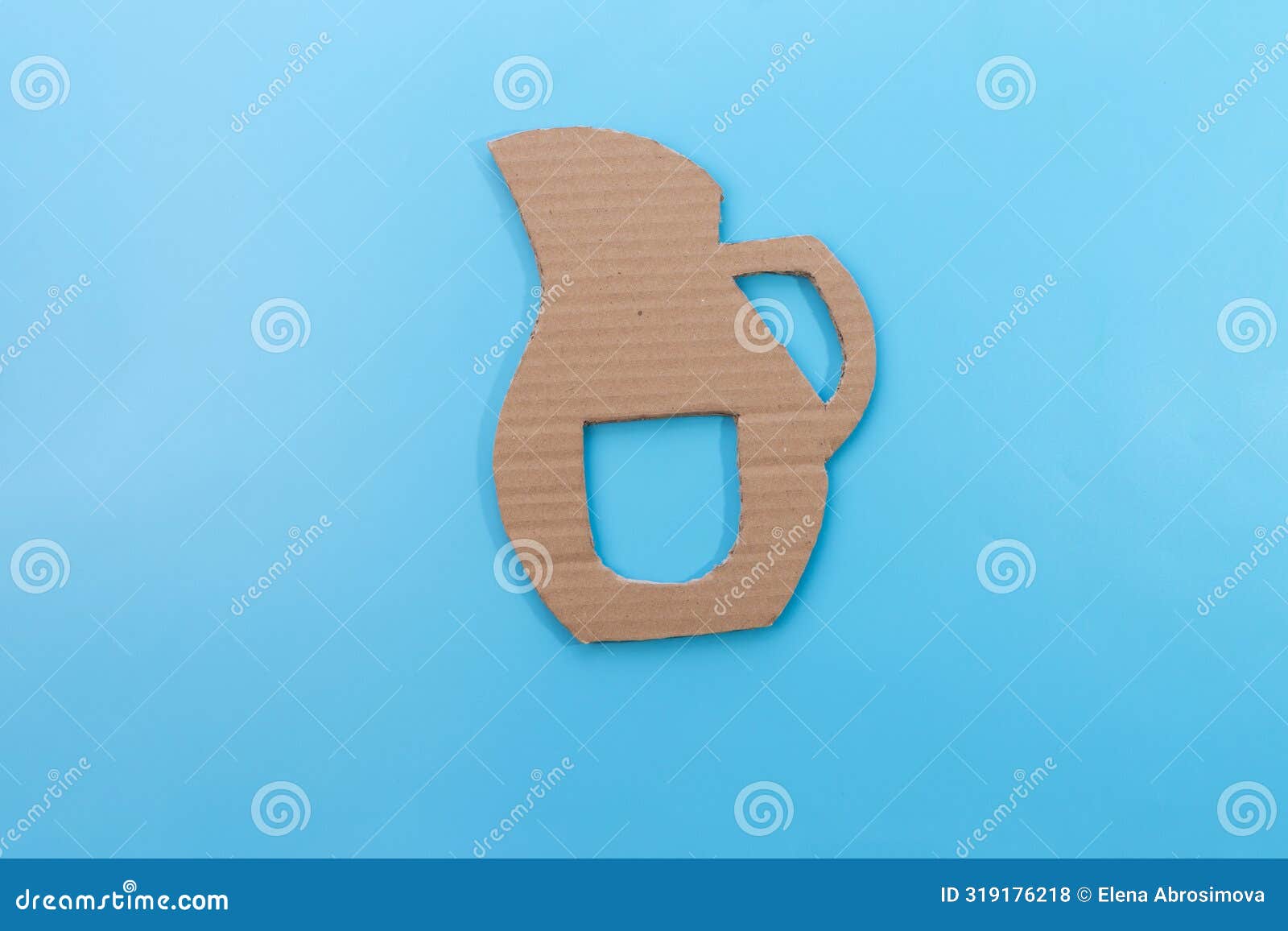 Crafted Paper Lemonade Pitcher in Sunlight, Summer Themes Stock Photo ...