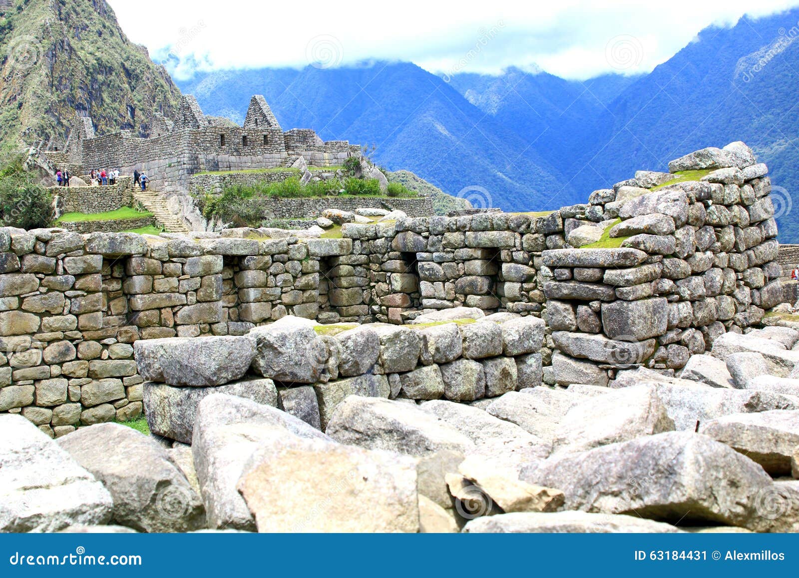 Crafted Stonework at Machu Picchu, Peru Stock Image - Image of heritage ...