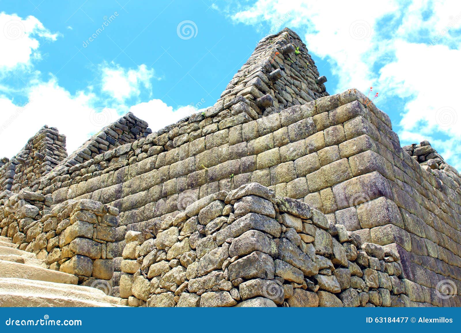 Crafted Stonework at Machu Picchu, Peru Stock Image - Image of south ...