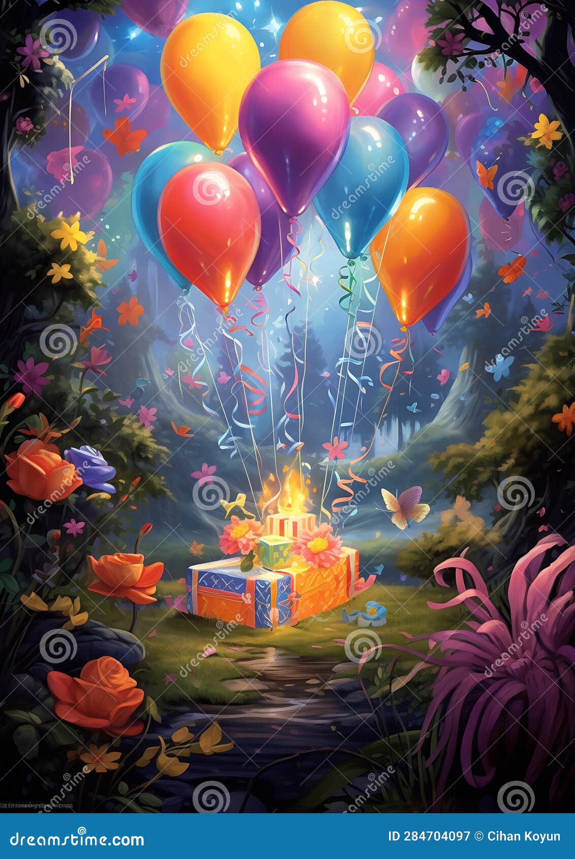 Crafters Birthday Bash Artwork Stock Illustration - Illustration of ...