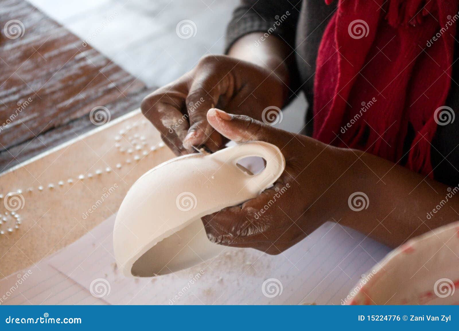 Crafting stock photo. Image of craft, black, work, hands - 15224776