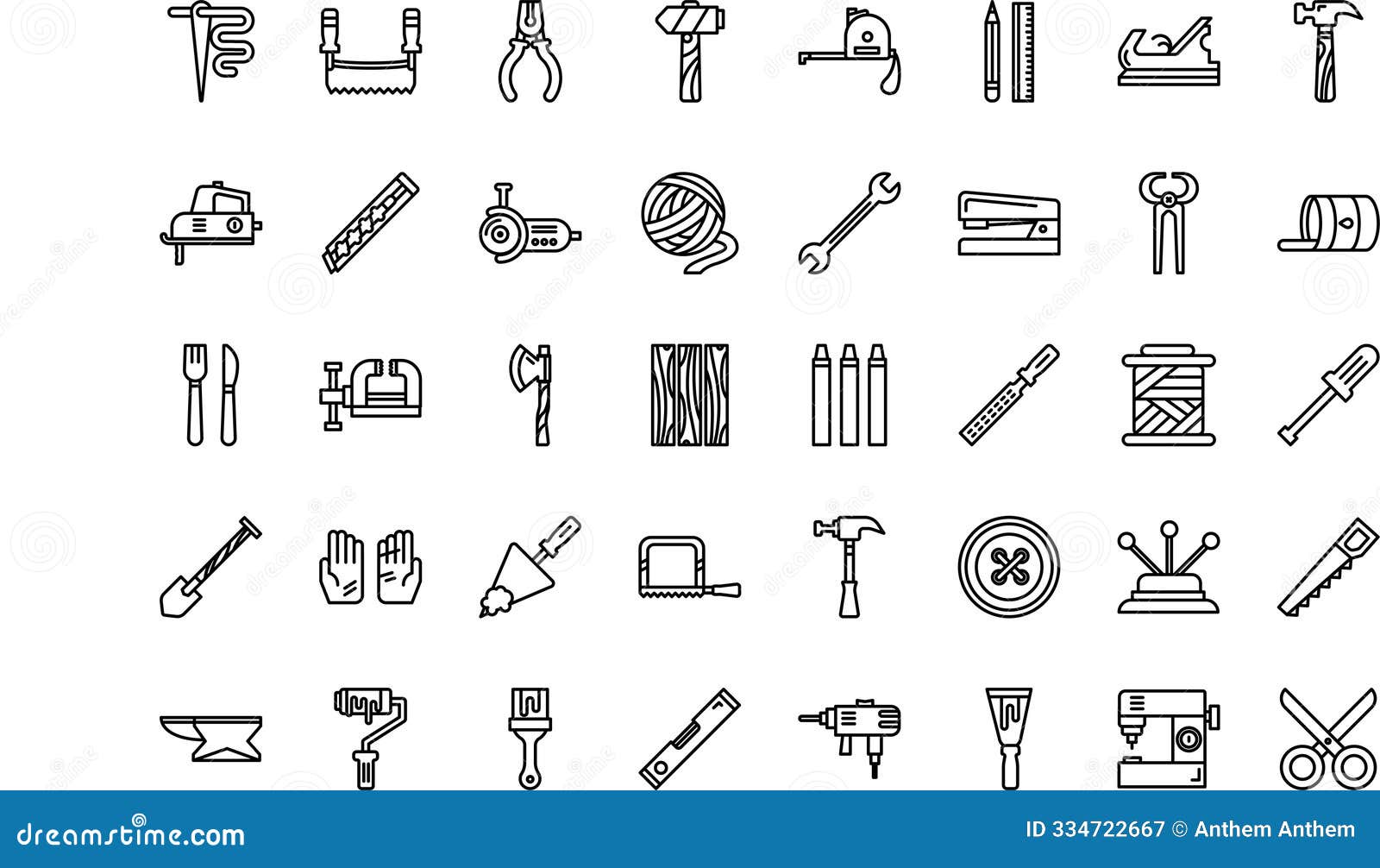 Crafting Icons High-Quality Vector Icons Collection with Editable ...