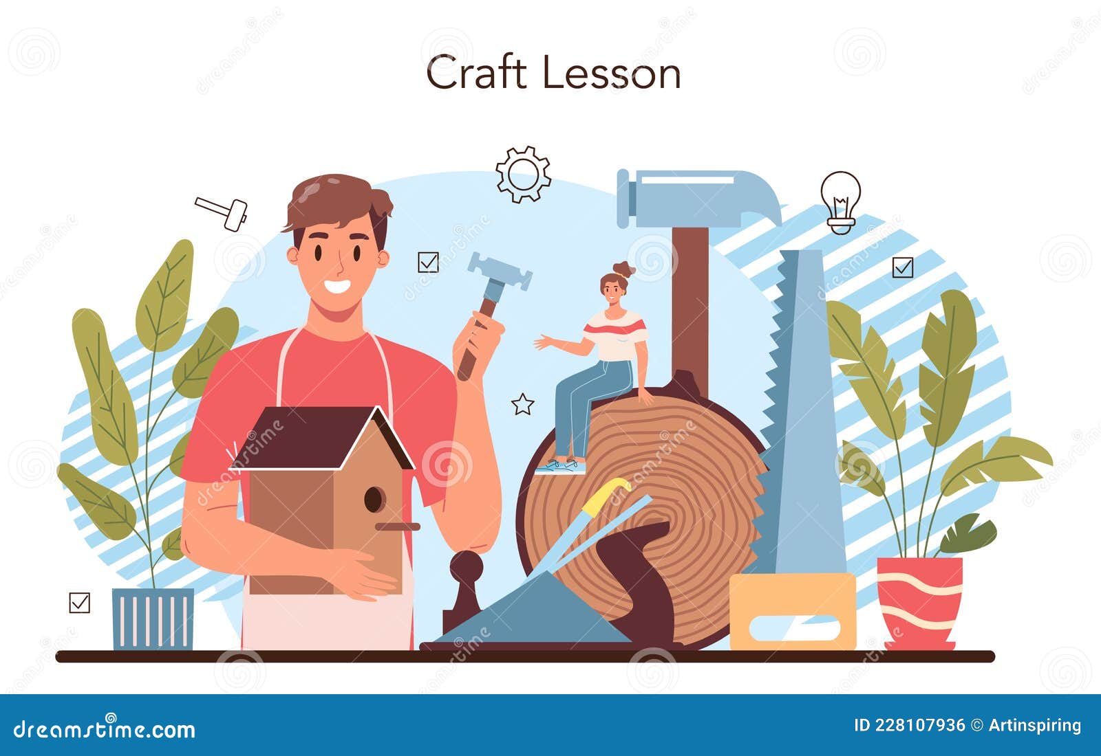 Crafting and Modeling School Course. Teacher Learning Students To Craft ...