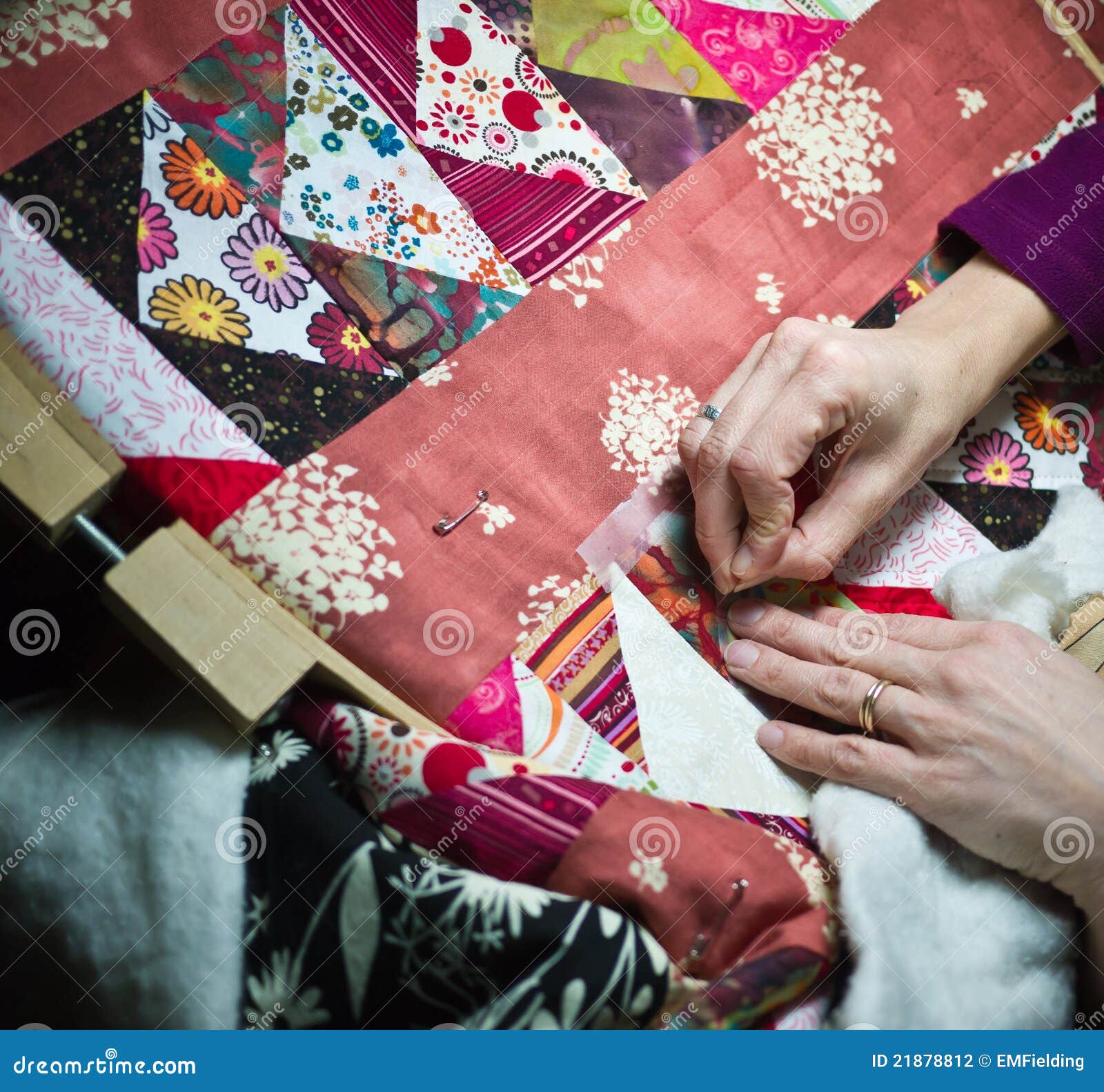 Crafting a quilt stock photo. Image of arts, handicraft - 21878812