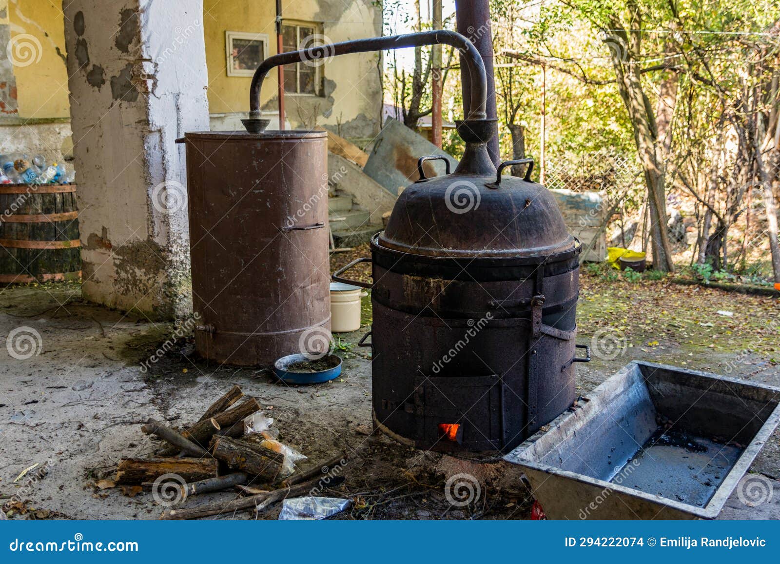 Crafting Spirits: Traditional Distillation in Rural Serenity Stock ... Crafting Spirits: Traditional Distillation in Rural Serenity Stock ...