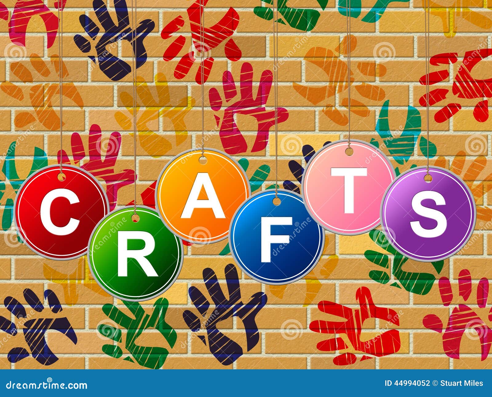 Crafts Craft Indicates Artistic Artist and Draw Stock Illustration ...