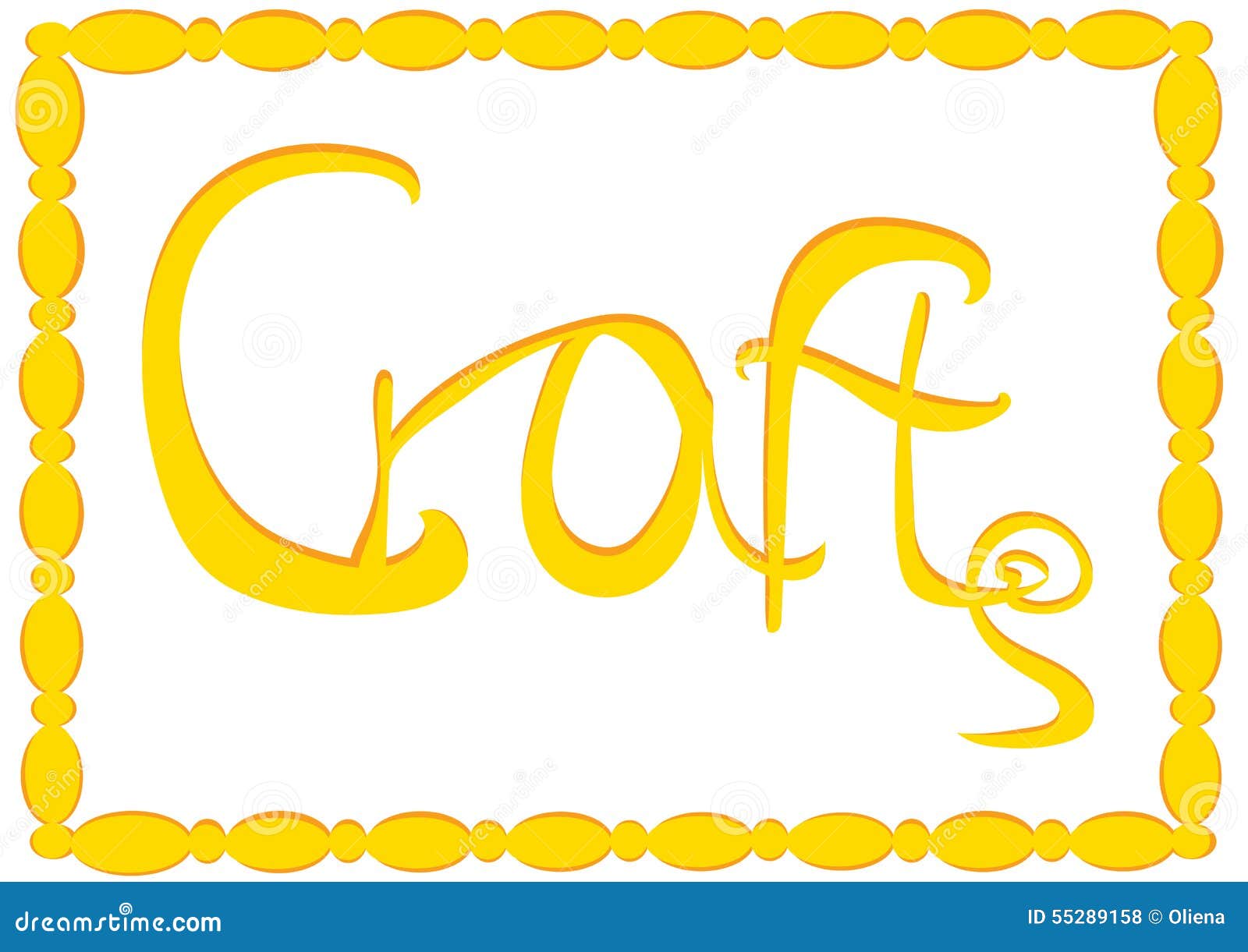 Crafts word stock illustration. Illustration of sign - 55289158