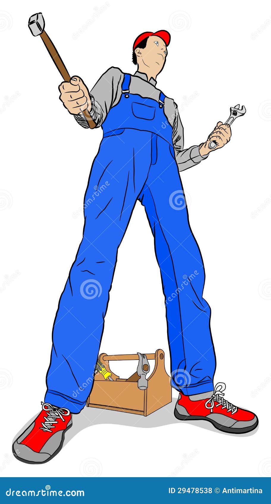 Craftsman stock vector. Illustration of shot, improvement - 29478538