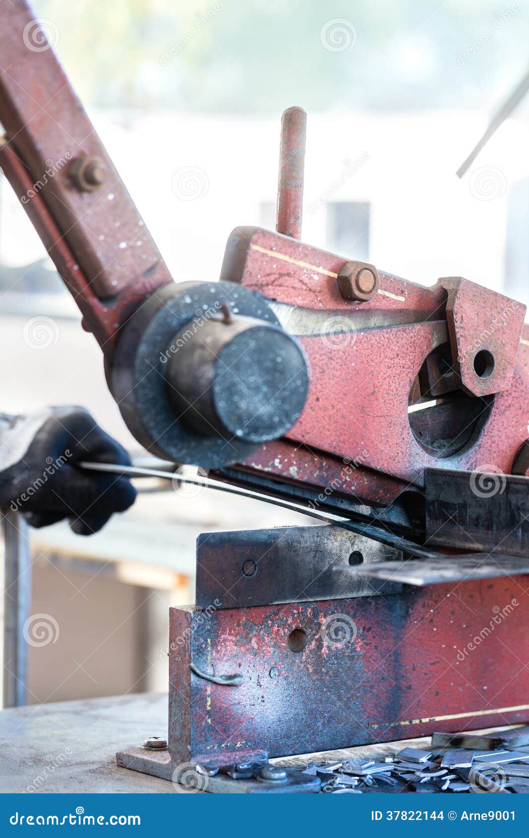 Craftsman Cutting Wood With Fixed Blade Royalty-Free Stock Photo ...