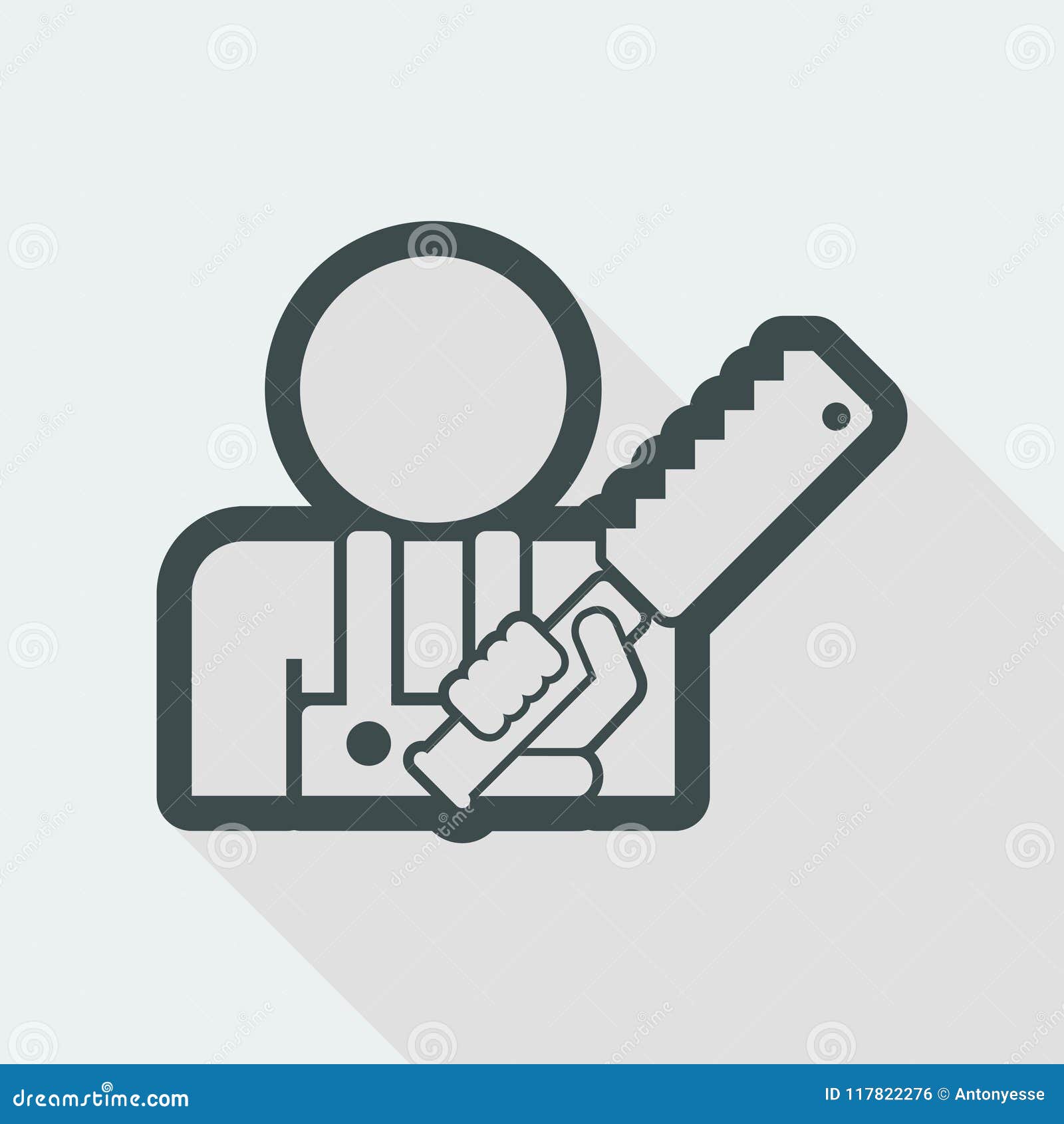 Craftsman icon stock vector. Illustration of occupation - 117822276