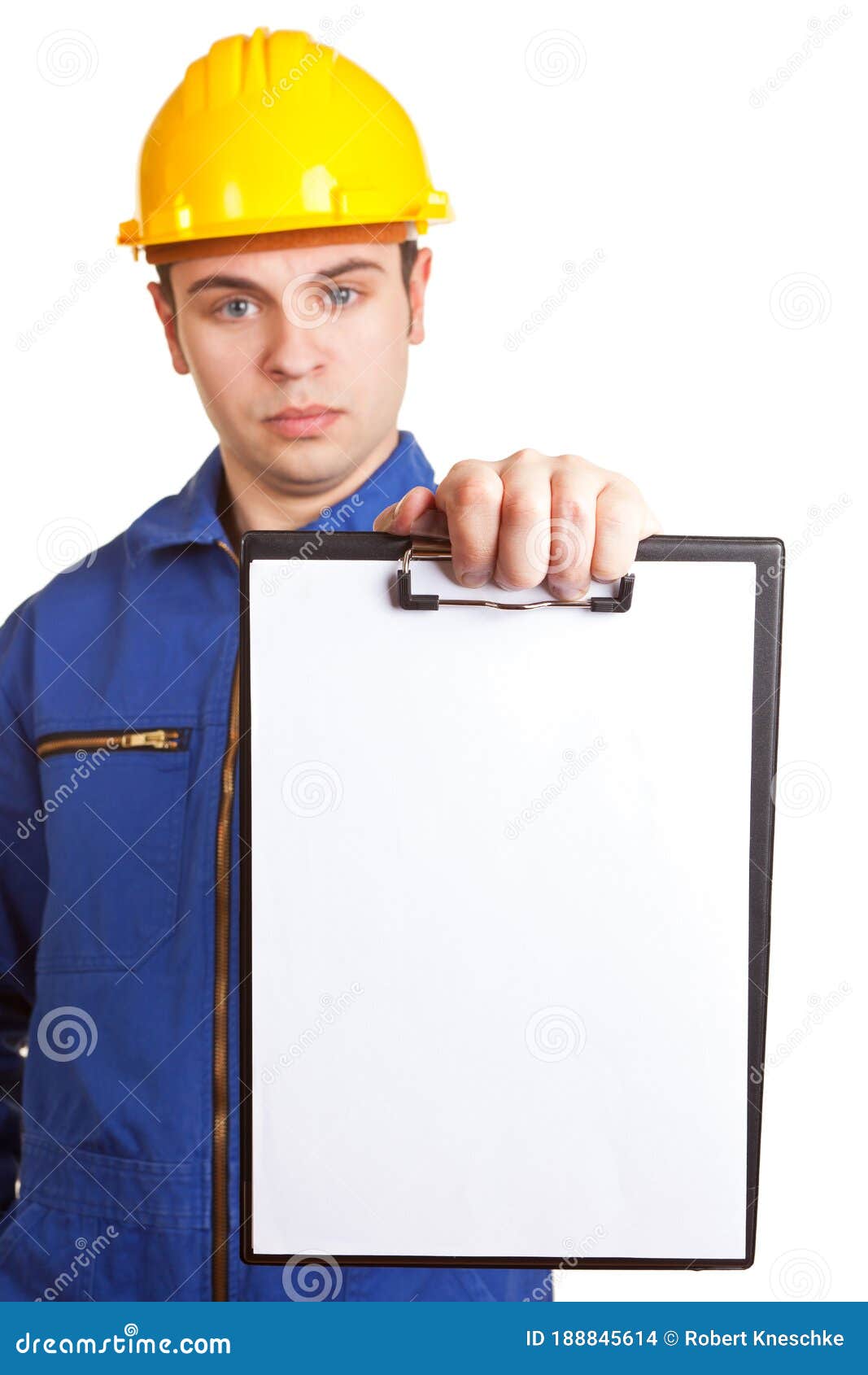 Craftsman with a List of Defects Stock Photo - Image of discontent ...