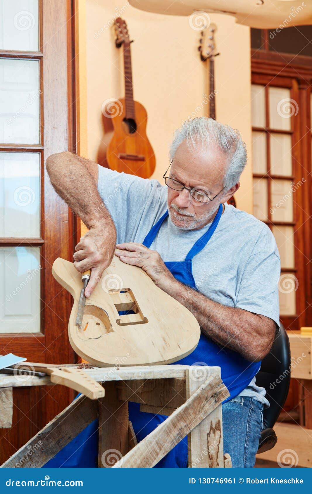 Craftsman Makes Manual Work Stock Image - Image of precision, manual ...