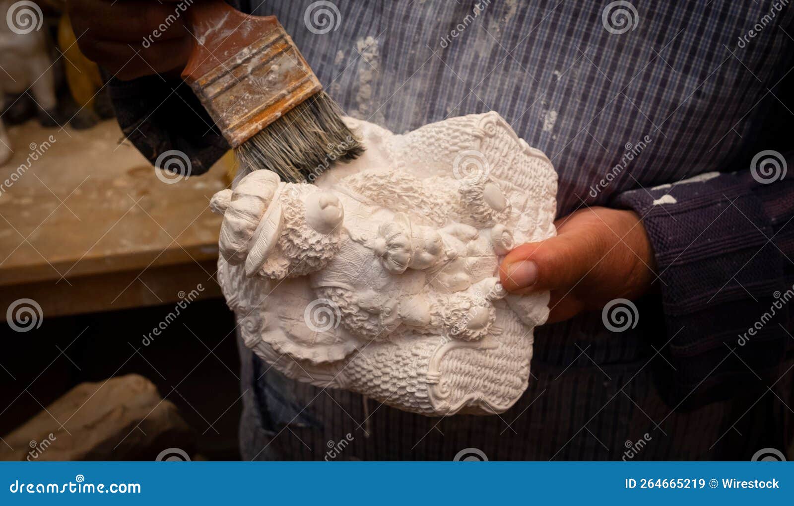 Craftsman Making a Plaster Image Stock Image - Image of architecture ...
