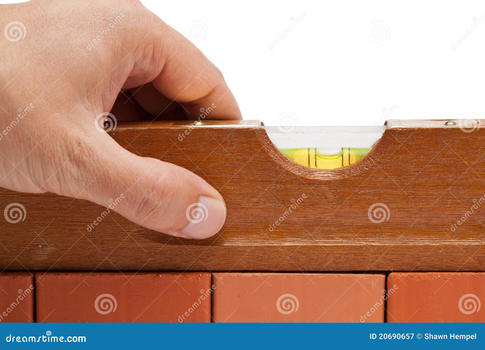 Craftsman with Spirit Level Stock Image - Image of builder, male: 20690657