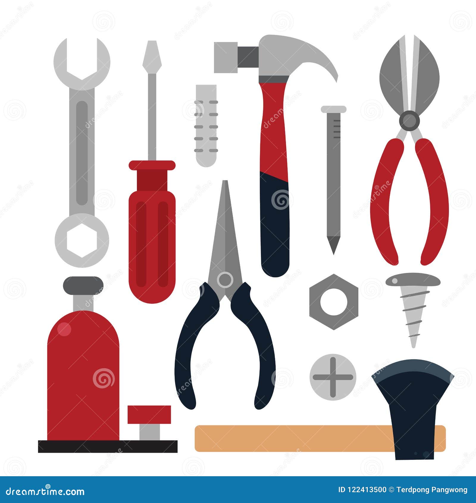 Craftsman Tool Vector Collection Design Stock Illustration ...