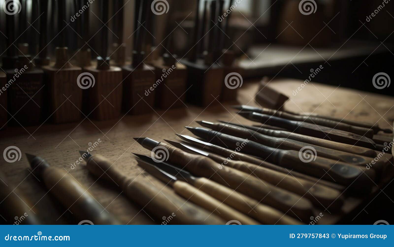 Craftsman Toolbox a Creative Arrangement of Sharp Hand Tools Generated ...