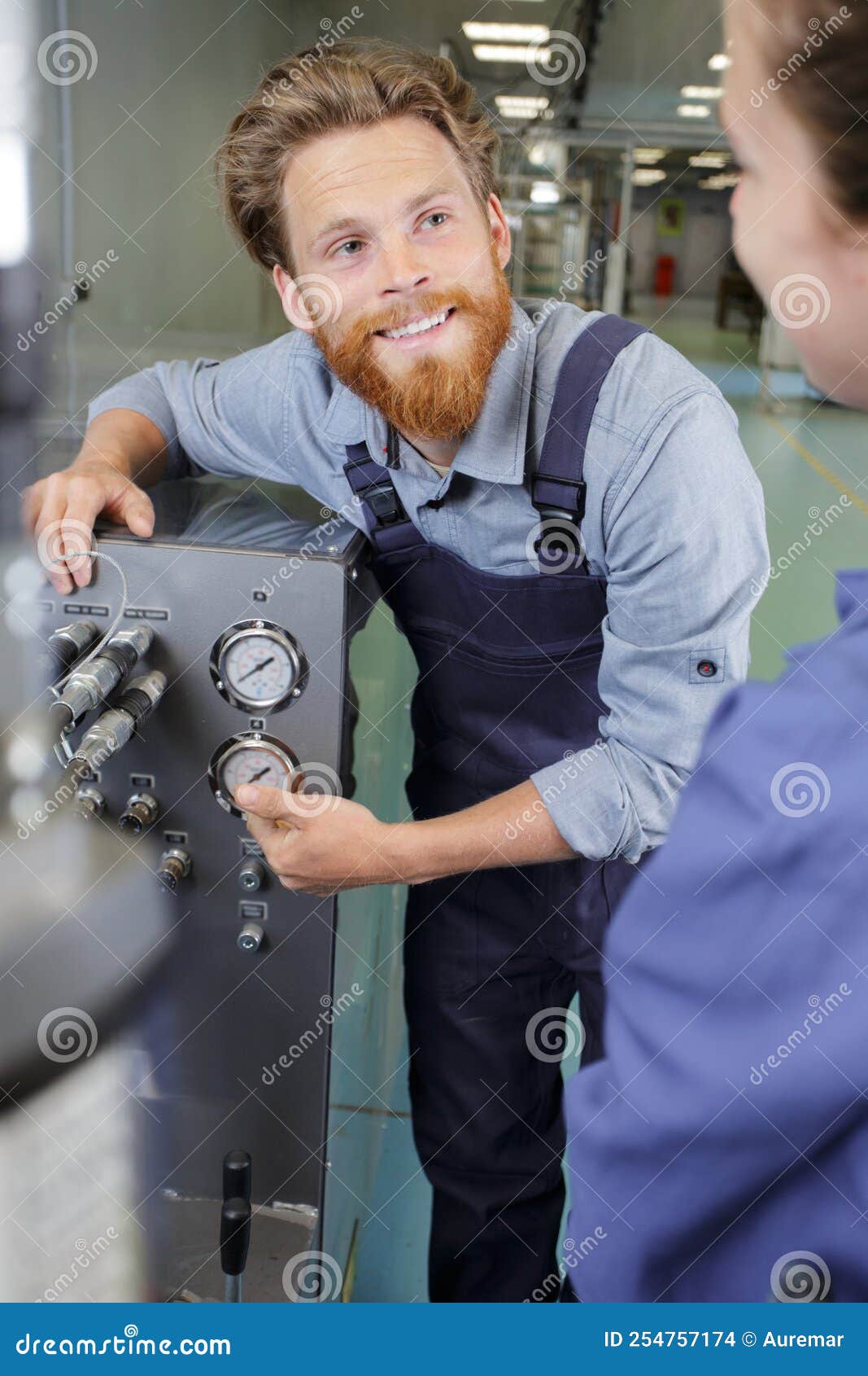 Craftsman Turning Valve Machine in Factory Stock Photo - Image of ...