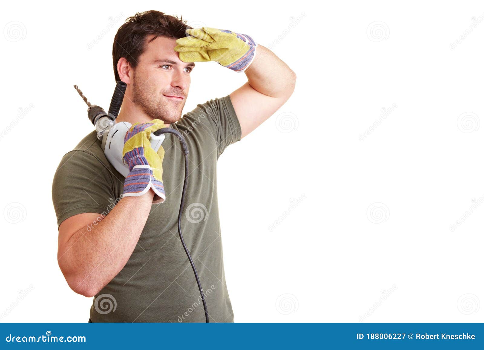 Craftsman with a vision stock image. Image of cutout - 188006227