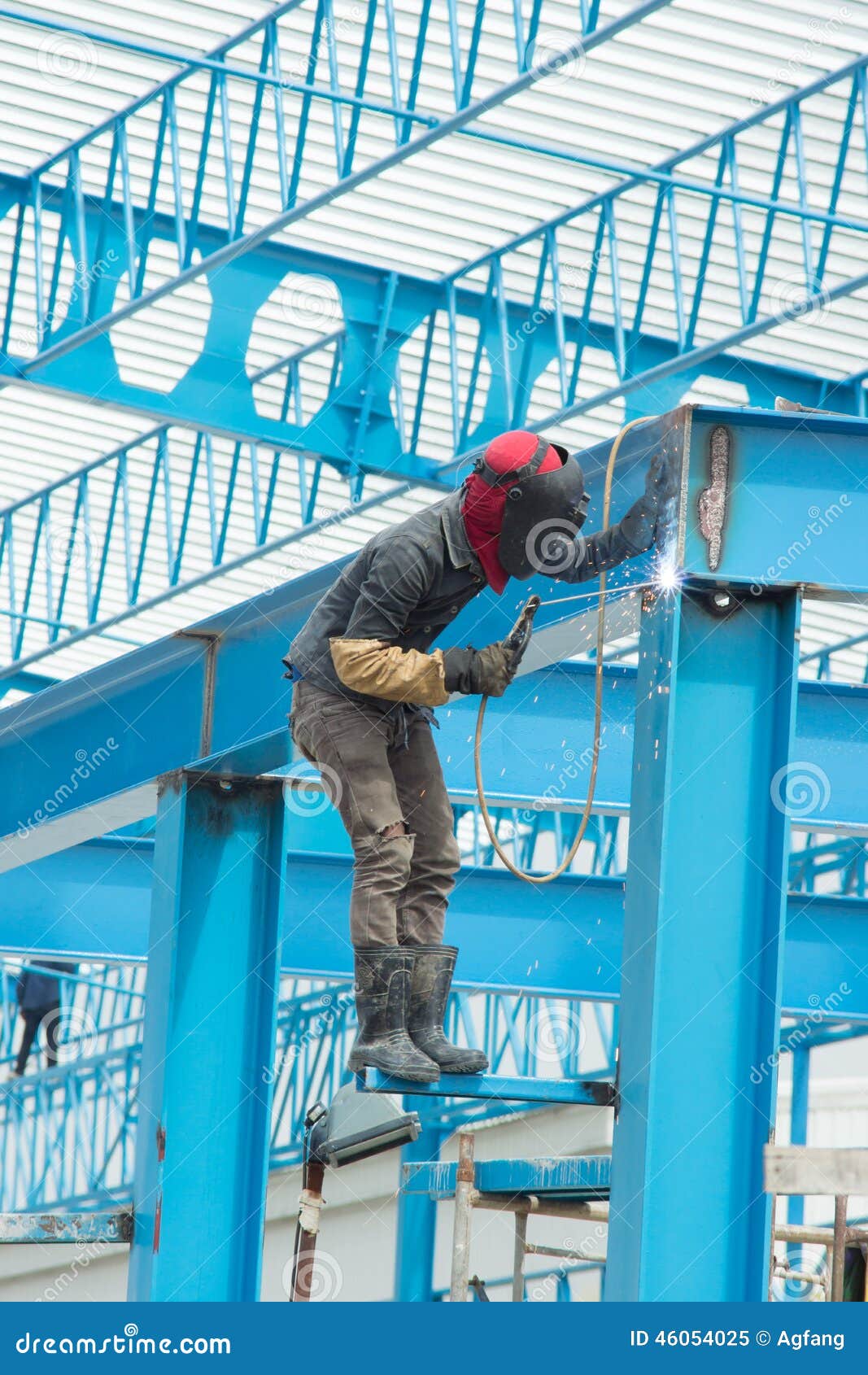 Craftsman welding stock image. Image of construction - 46054025