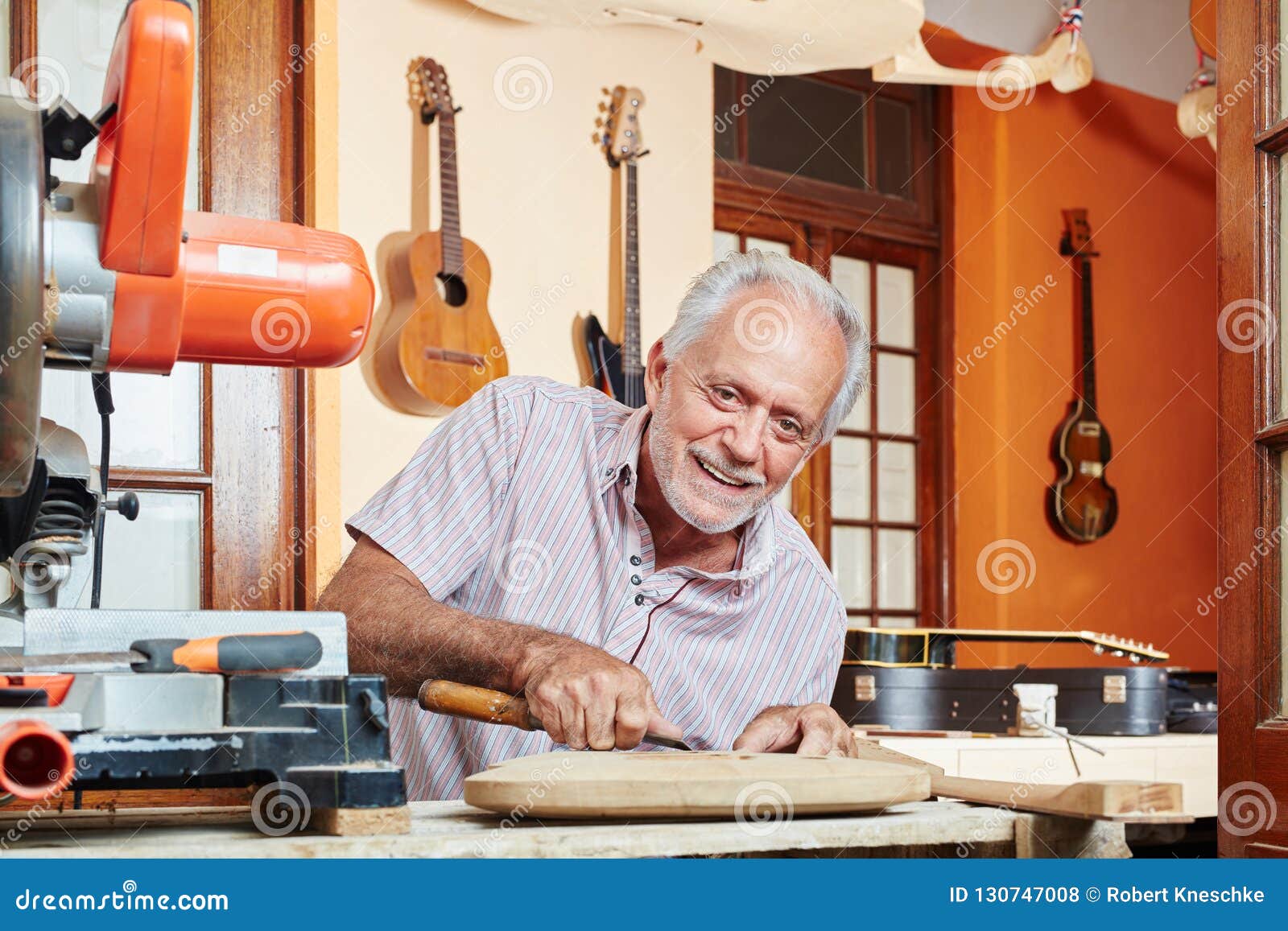 Craftsman woodworking stock photo. Image of citizen - 130747008