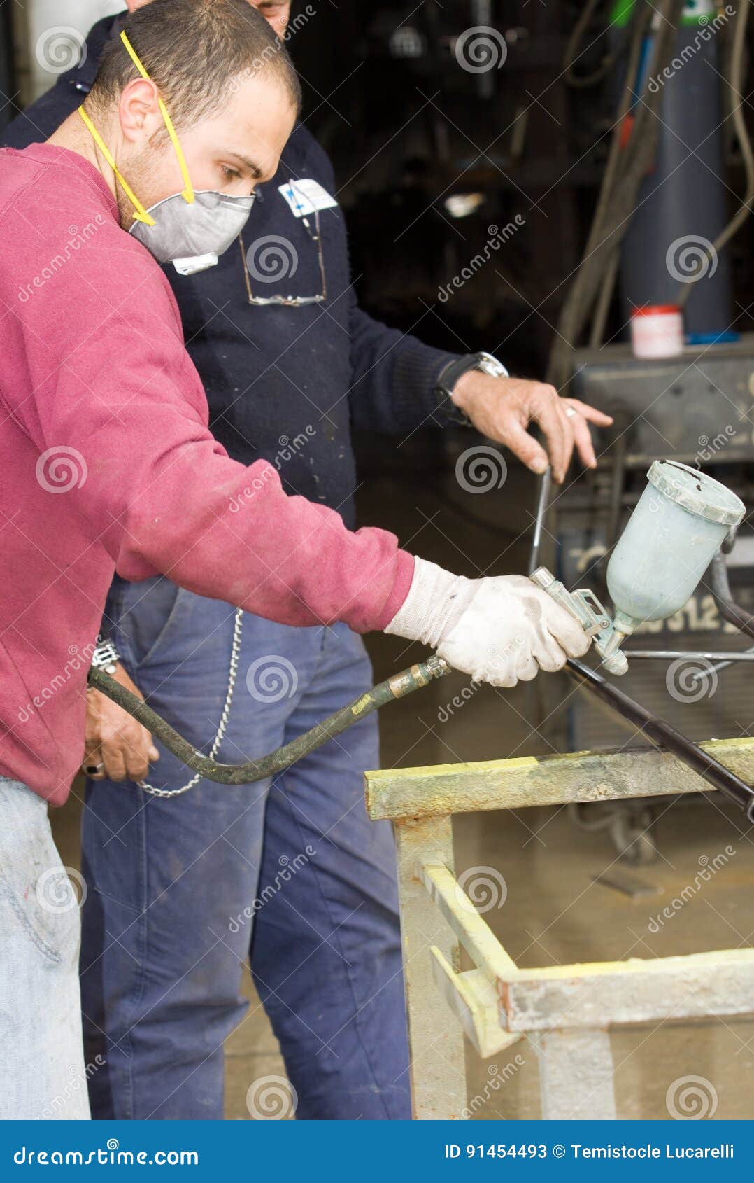 Craftsman at work stock image. Image of improvement, industrial - 91454493