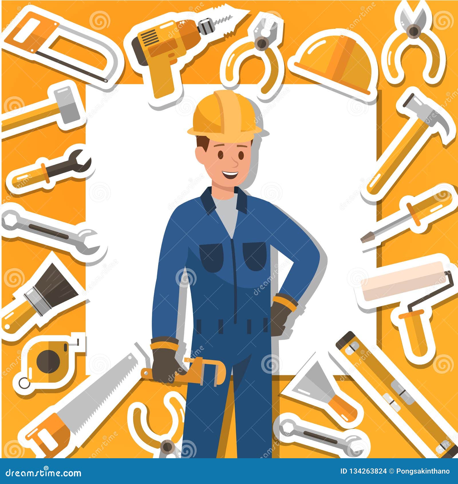 Craftsman Working and Construction Tools. Icon Design. No2 Stock Vector ...